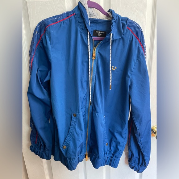 True Religion | Jackets & Coats | True Religion Mens Windbreaker Blue ...